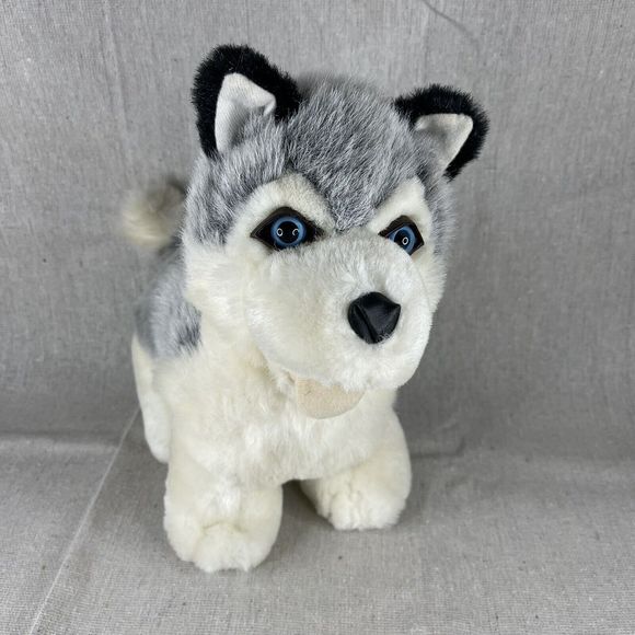 Vaughn | Toys | Vintage Exclusive Vaughn Husky Plush Stuffed Animal Dog ...